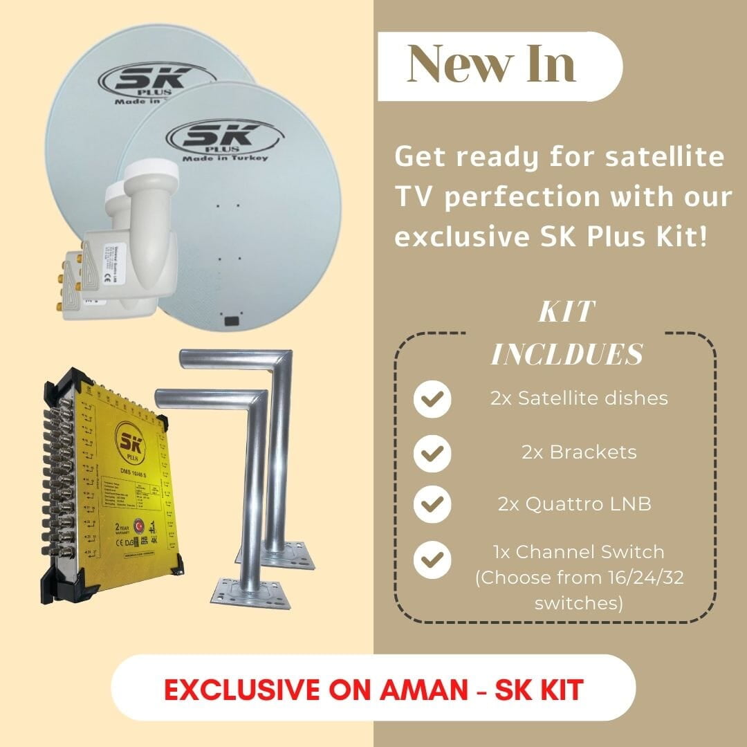 Elevate Your TV Experience with the SK Plus Satellite Dish Kit | Aman Security Systems Co.